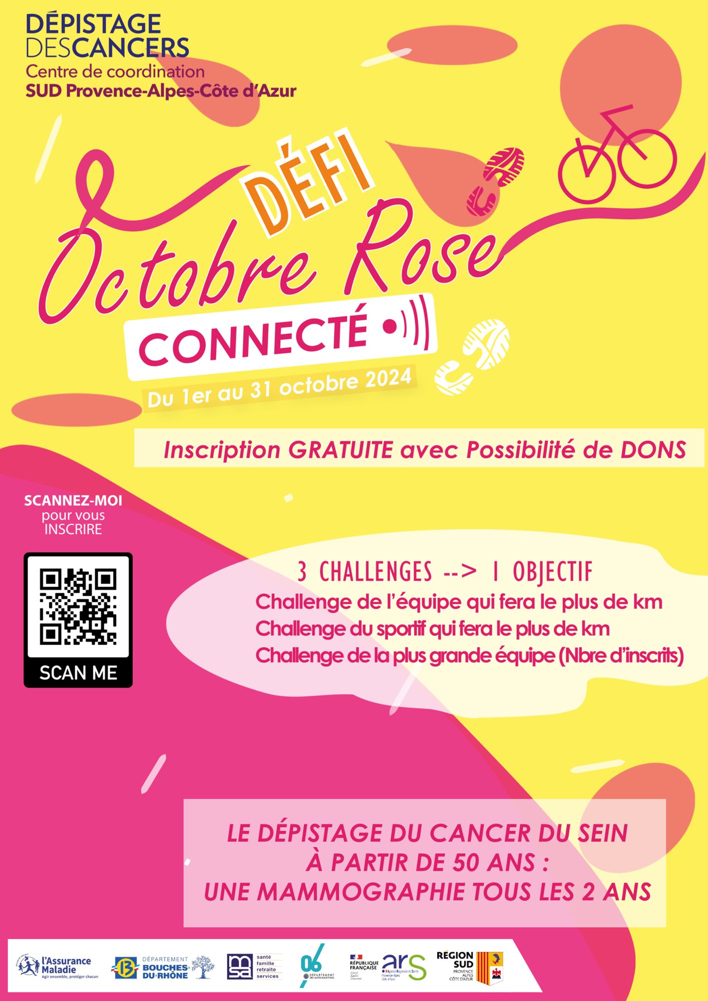 Défi connecté octobre rose 2024